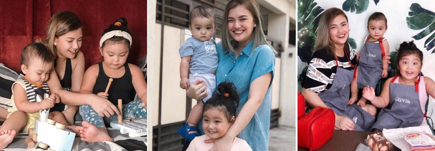 Karen Reyes with her kids | ABS-CBN Entertainment
