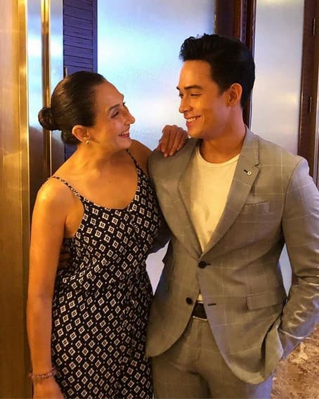 Look Just Photos Of Diego Loyzaga With His Loving Mom Abs Cbn Entertainment