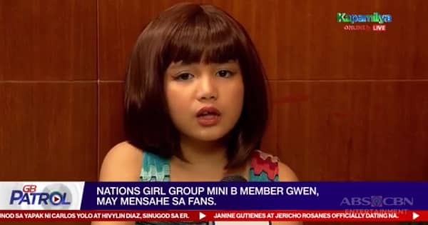 Mini B Gwen, may message sa fans | ABS-CBN Entertainment