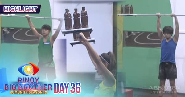3rd PBB Game | Weightlifting | ABS-CBN Entertainment